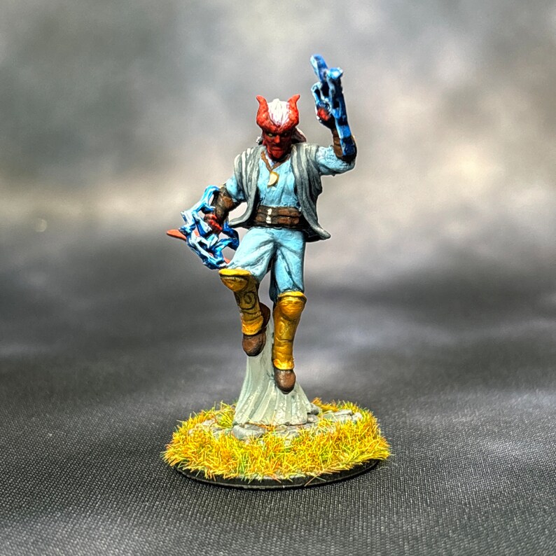 Painted Male Tiefling Warlock, Lightning, Dungeons and Dragons ...