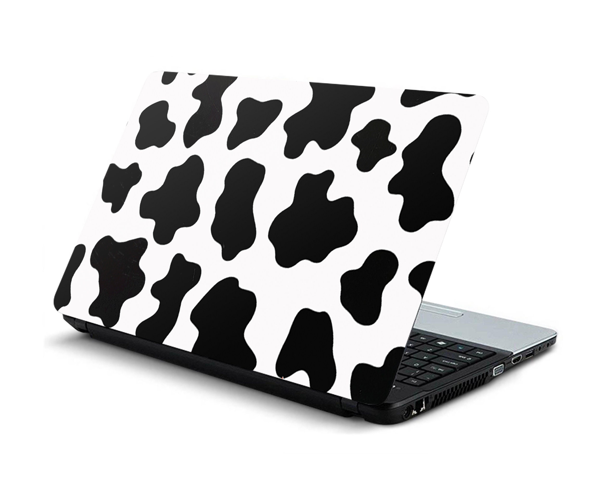 Black White Skin Laptop Skin Cow Prints Vinyl Dell Inspiron HP - Etsy UK