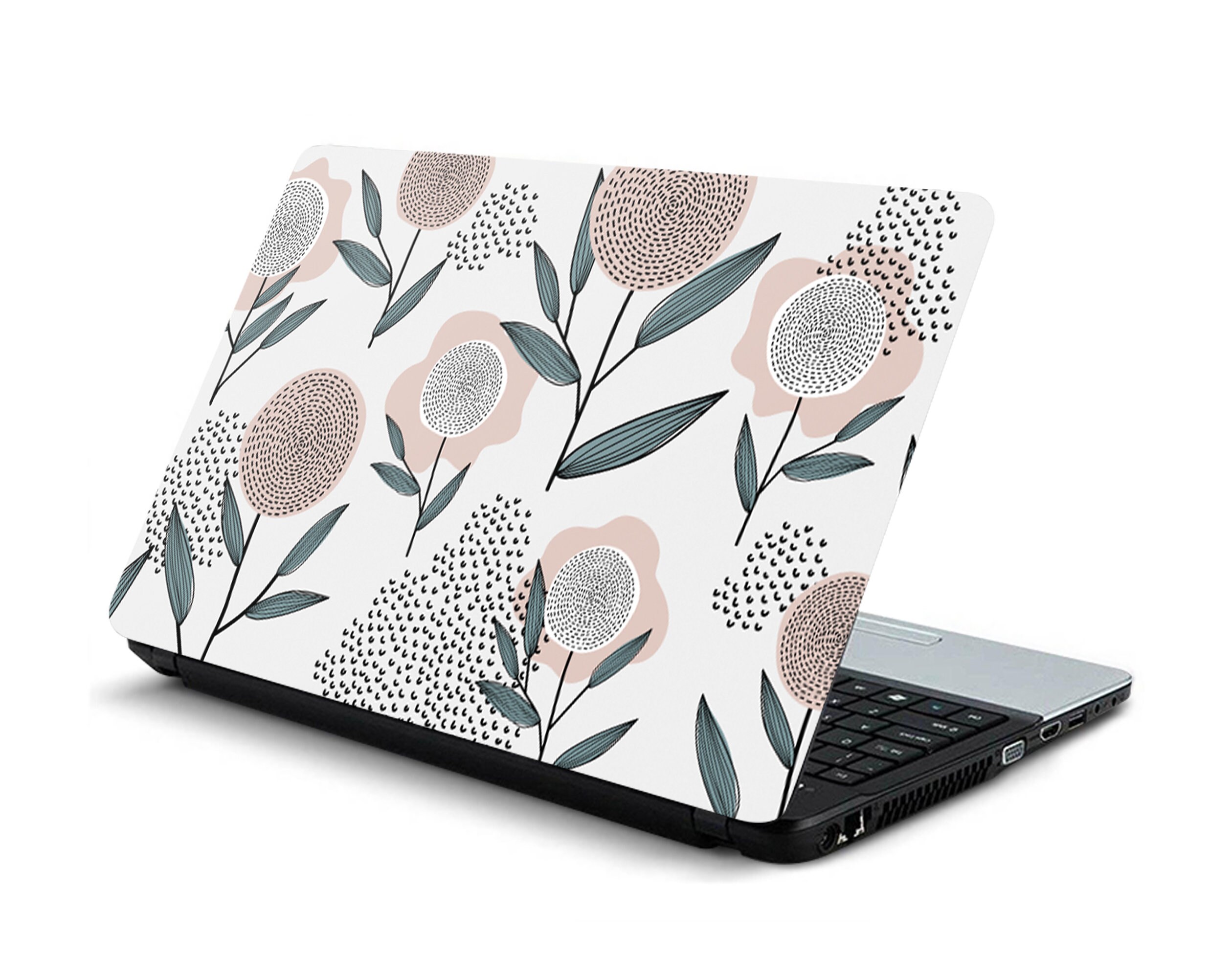 Pink Flowers Skin Laptop Abstraction Vinyl Dell Inspiron HP - Etsy UK