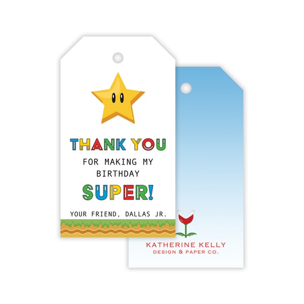 Super Mario and Princess Peach Thank You Cards - Etsy