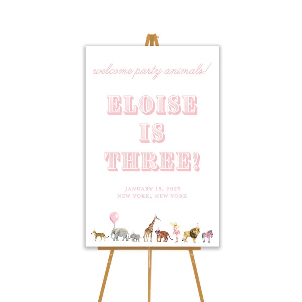 Pink Zebra Banner - Etsy