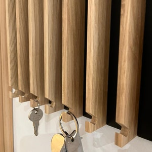 Solid Wood Modern Entryway Mail Key Organizer Modern Key Holder for ...