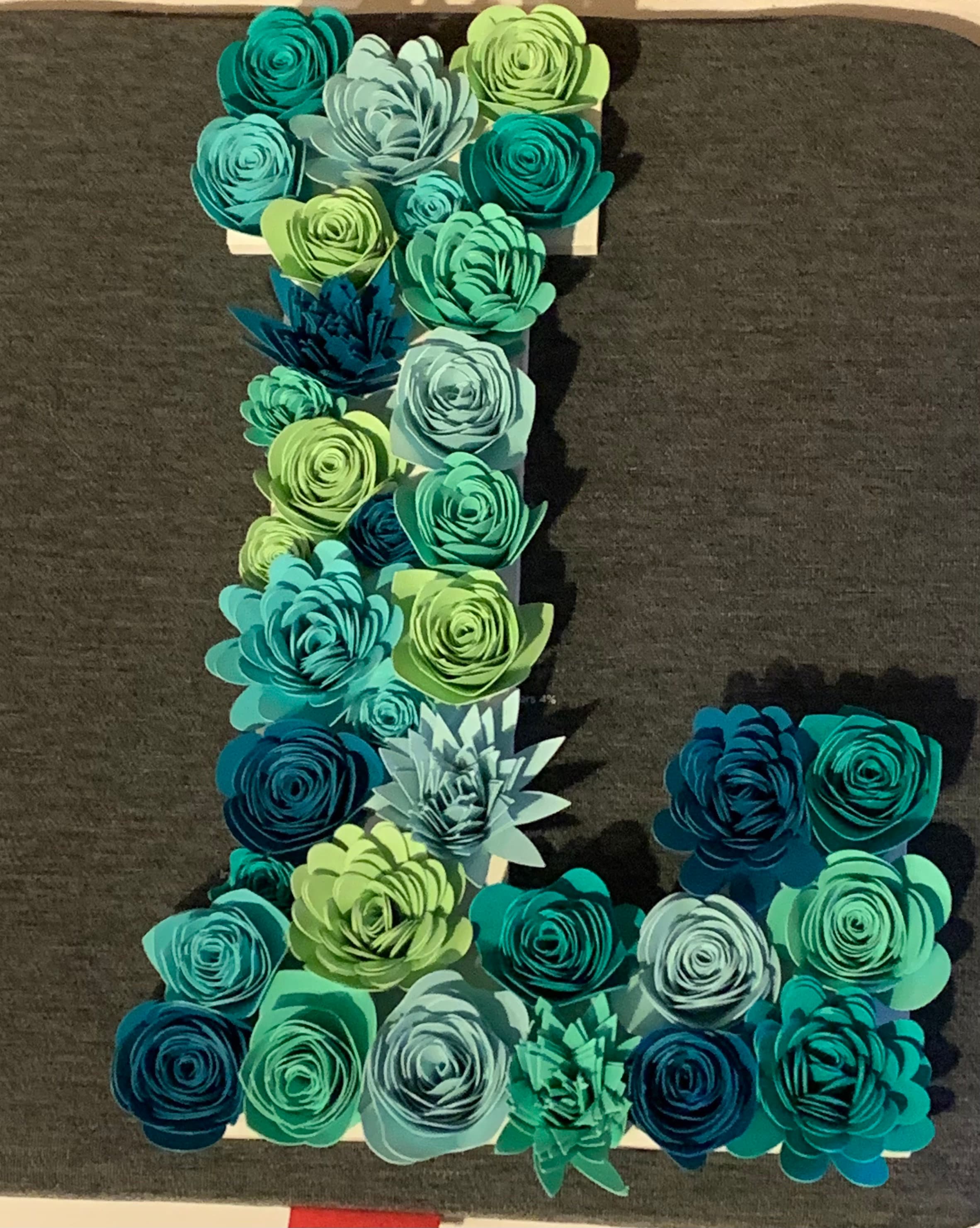 Paper Flower Letters - Etsy