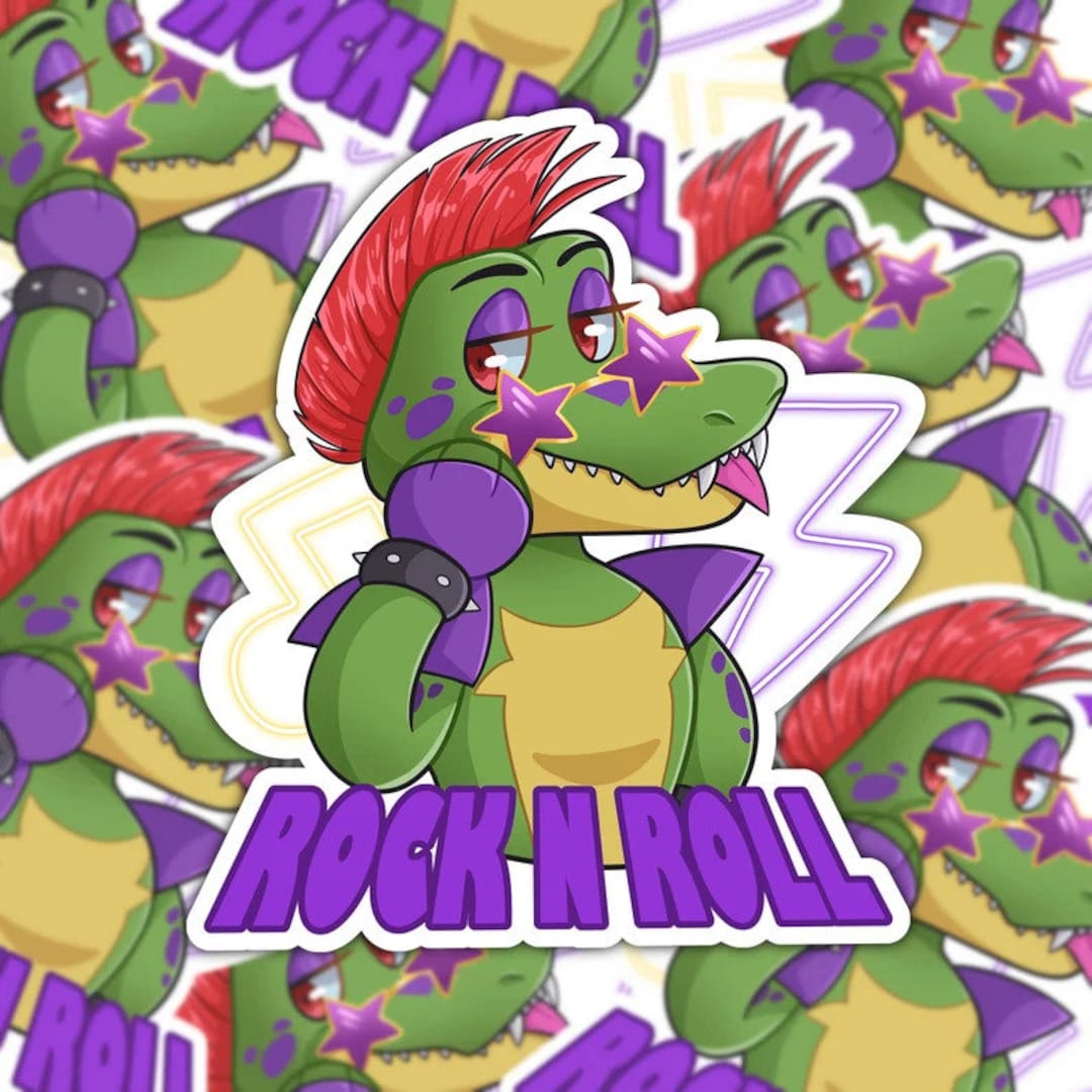 Glamrock Monty Gator Five Nights at Freddy's Security Breach Sparkle ...