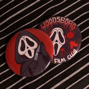 Scream Ghost Face Call Me Bloody Cute Horror Laminated Buttons - Etsy
