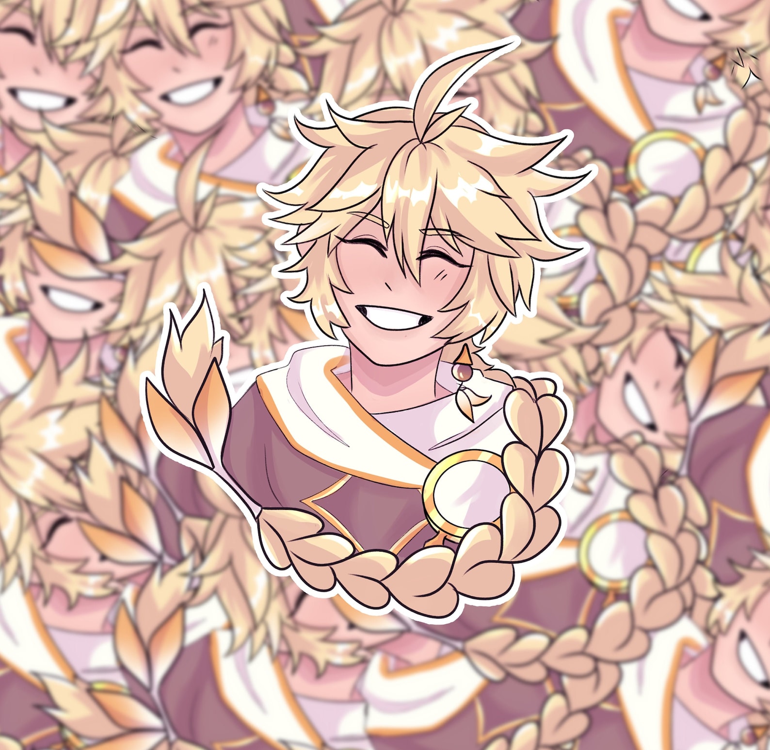 Genshin Impact Aether Sticker - Etsy Ireland