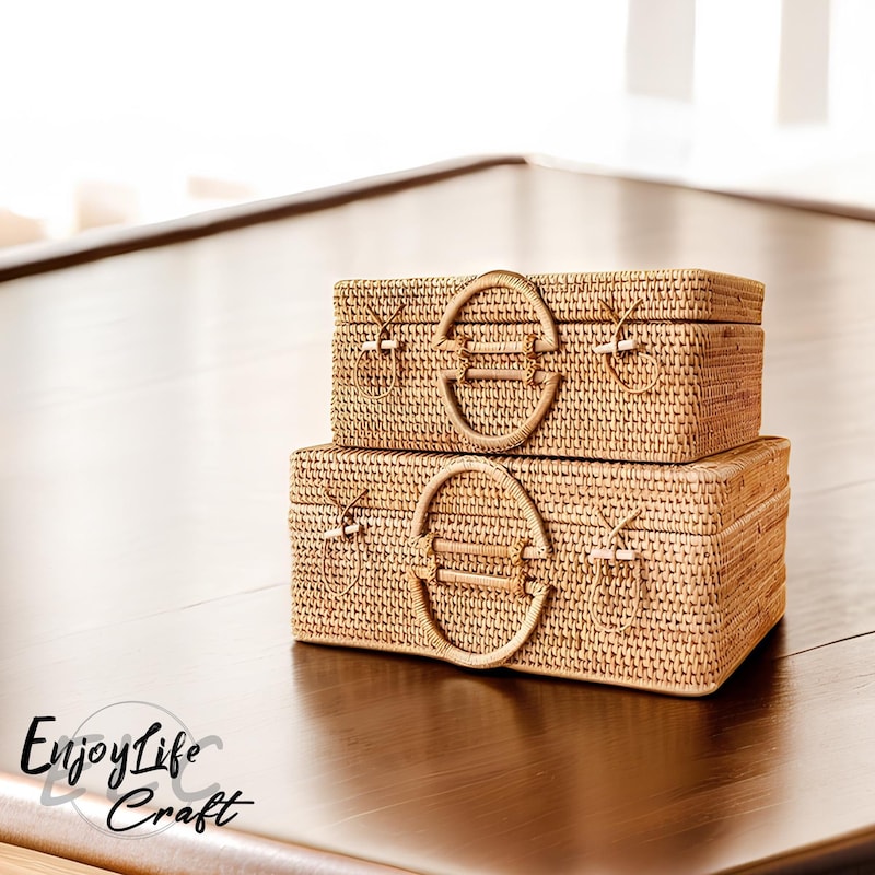 Rattan Suitcase - Etsy