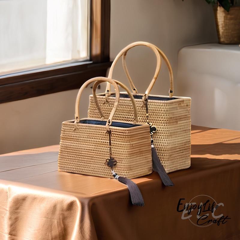 Rattan Bag for Women - Etsy