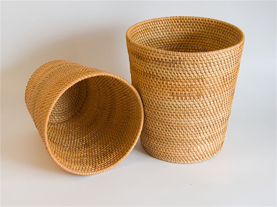 Taper Type Rattan Woven Storage Basketrattan Storage - Etsy