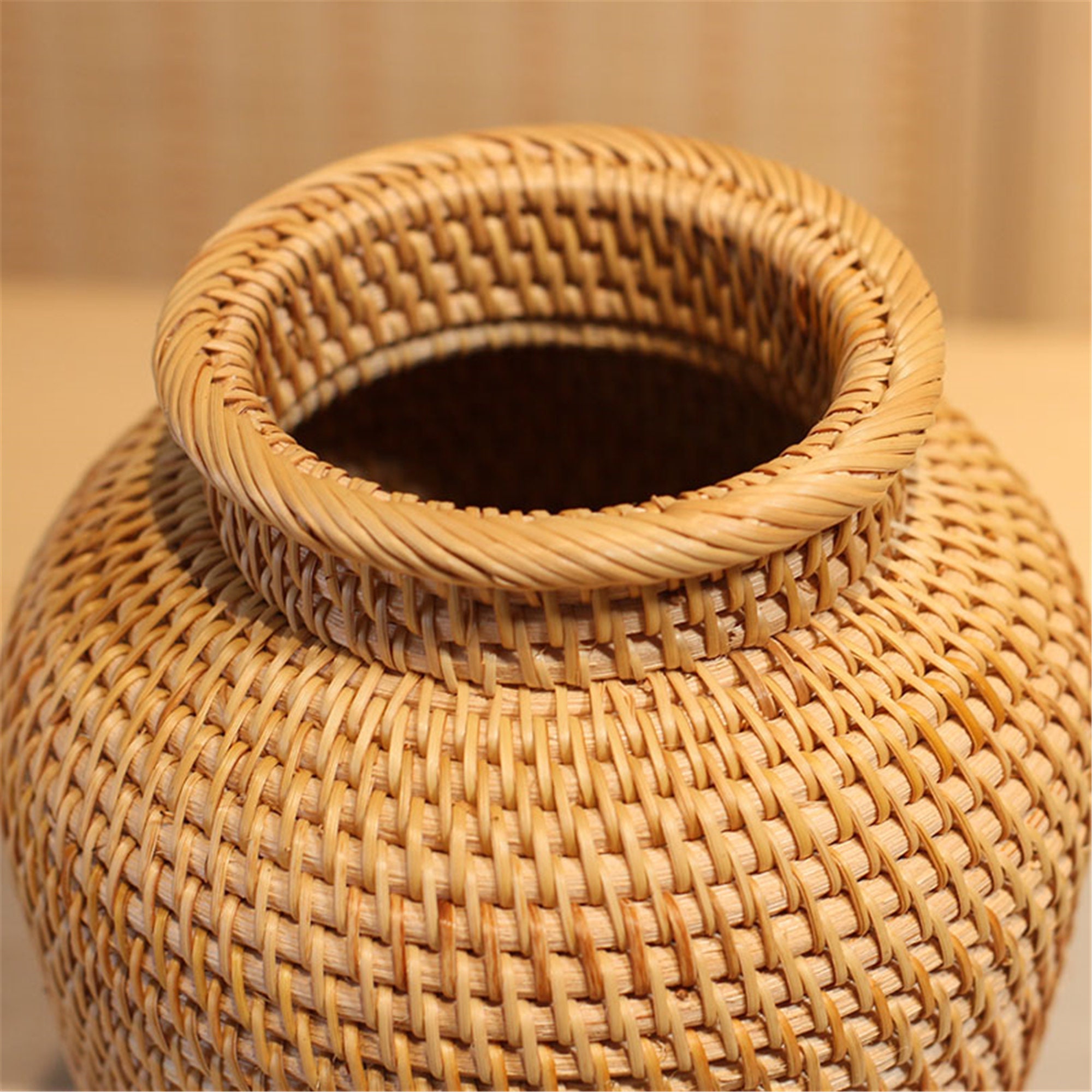 Rattan Flower Vase,rattan Flower Basket,natural Woven Flower Basket ...