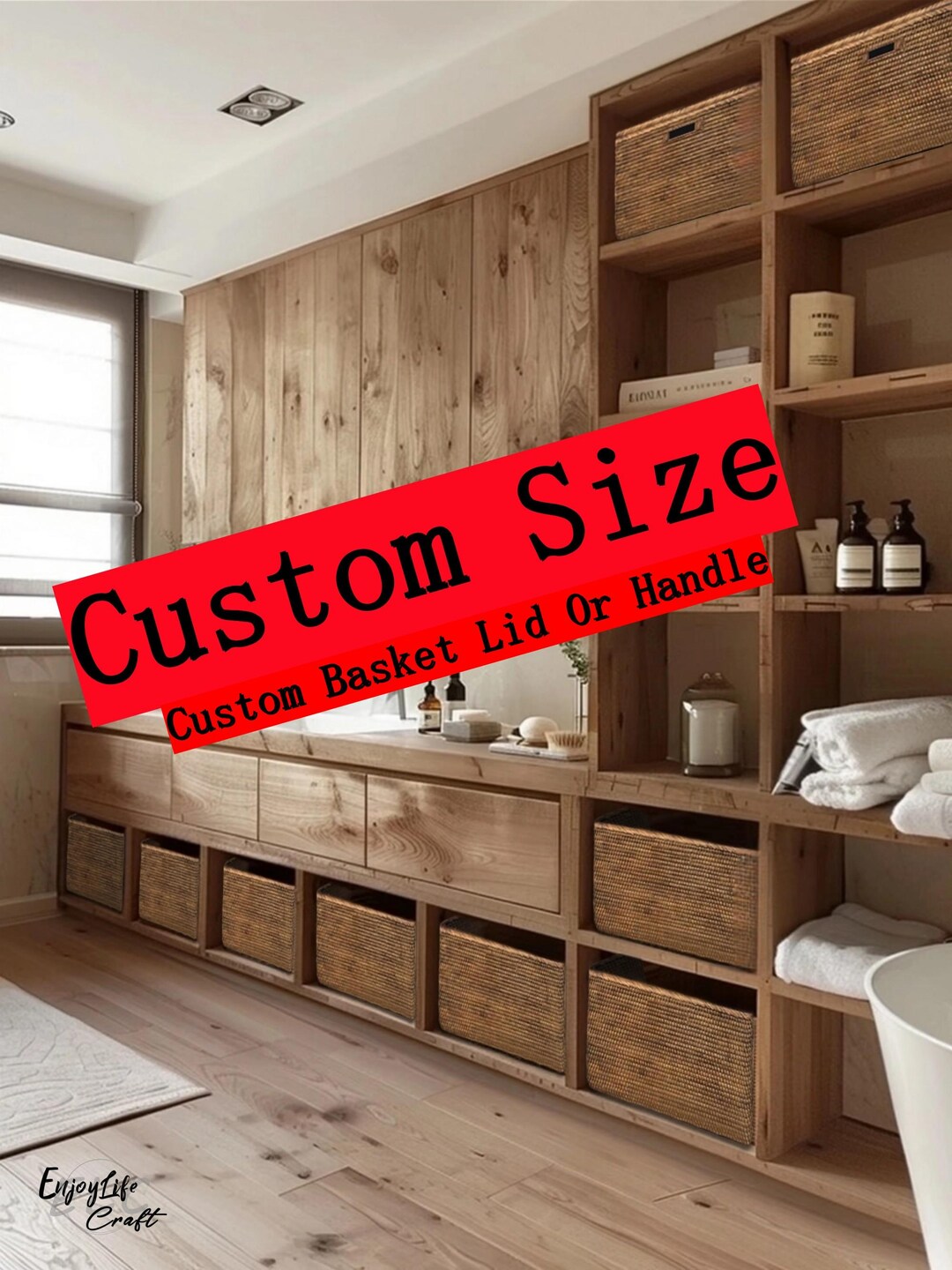 Custom Bathroom Storage Basket,personalized Vanity Organizer,loo Roll ...