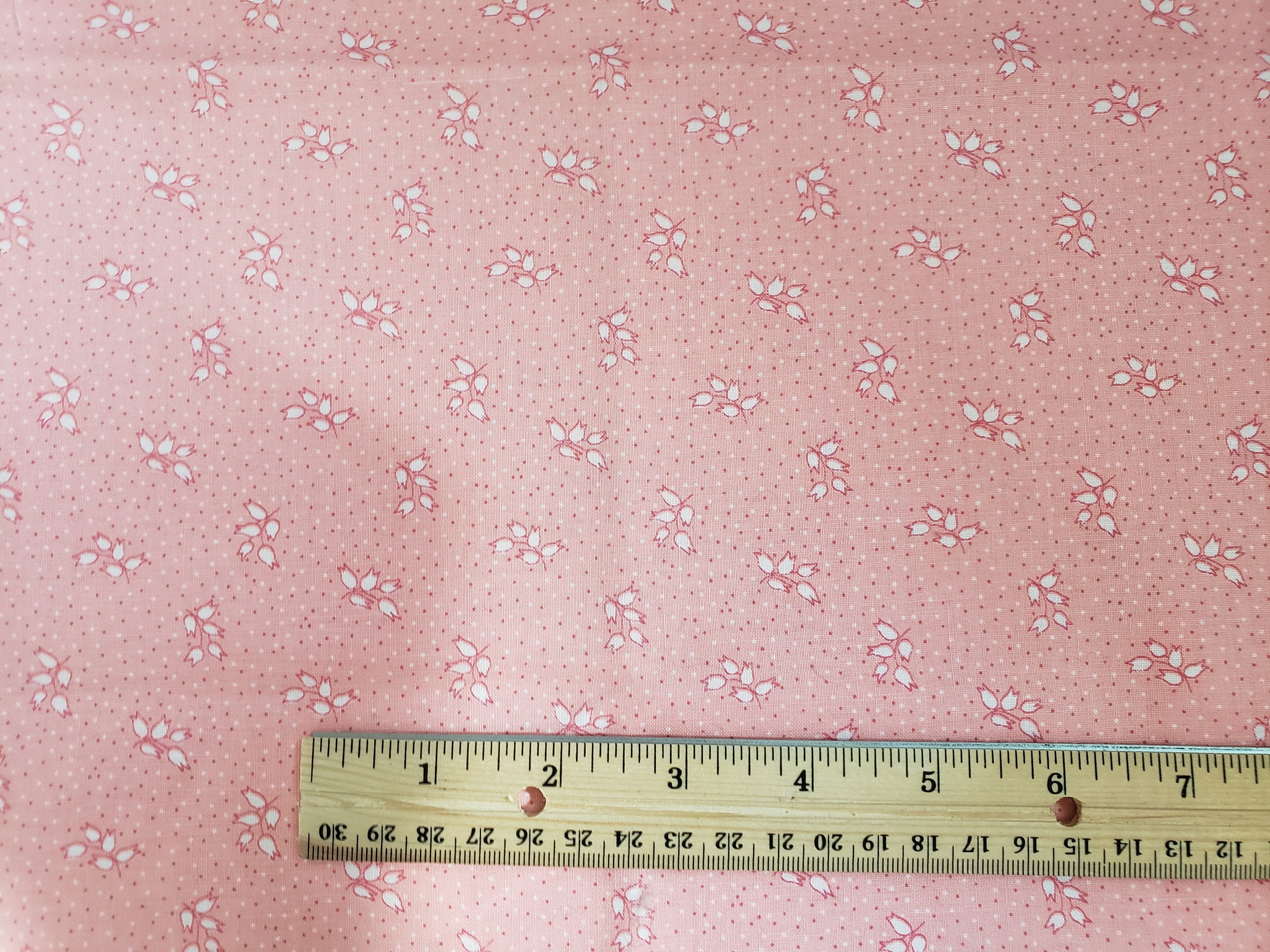 0.95 Yards Pink Botanical Fabric - Etsy UK
