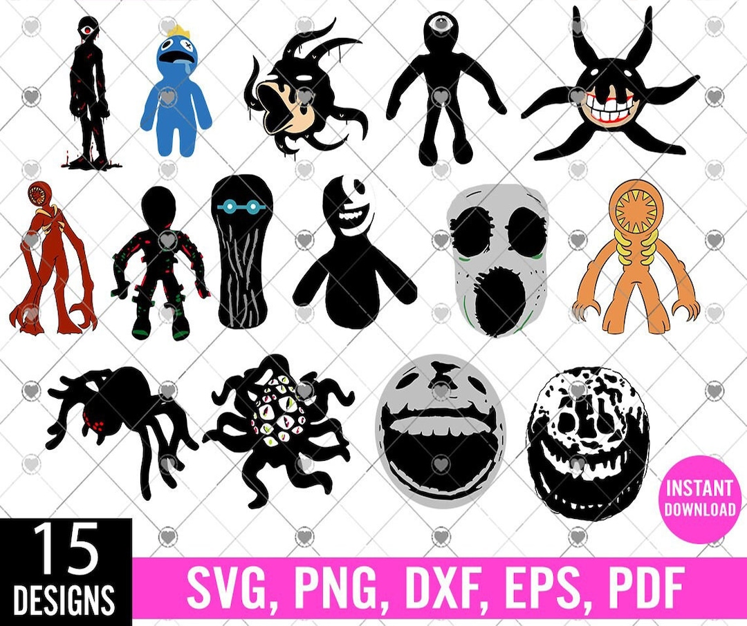 Gaming Svg Bundle, Roblocks Svg Bundle, Doors Characters Svg, Font, Png ...