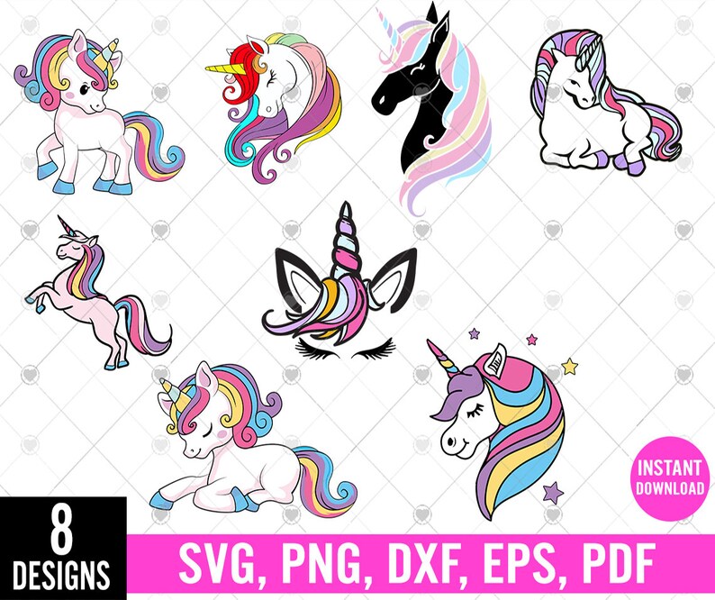 Unicorn SVG Unicorn Head Svg Unicorn Clipart Unicorn Face - Etsy