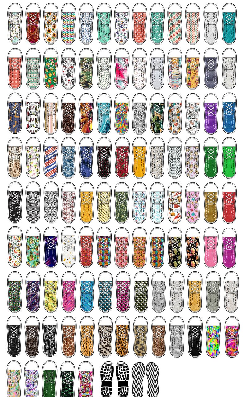 300 Shoe SOCK Sublimation Designs Design Bundle No Show - Etsy