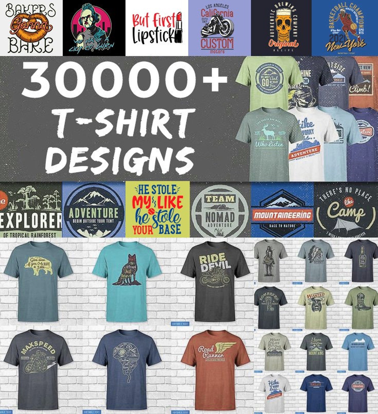 Tshirt Designs Bundle Png for Sublimation Tshirts Printing - Etsy