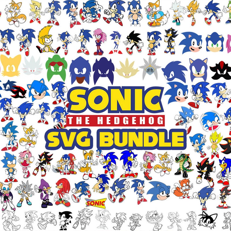 Sonic Hedgehog Digital Face Template - Etsy