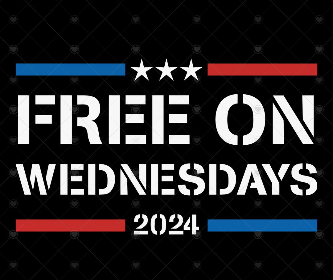 Free on Wednesdays SVG, US Flag Vintage Svg Design - Etsy