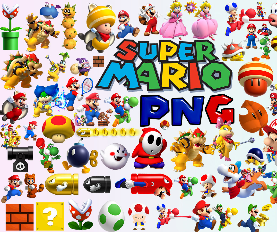 Super Mario SVG Bundle Mario Set Paper Mario Luigi Mario - Etsy UK