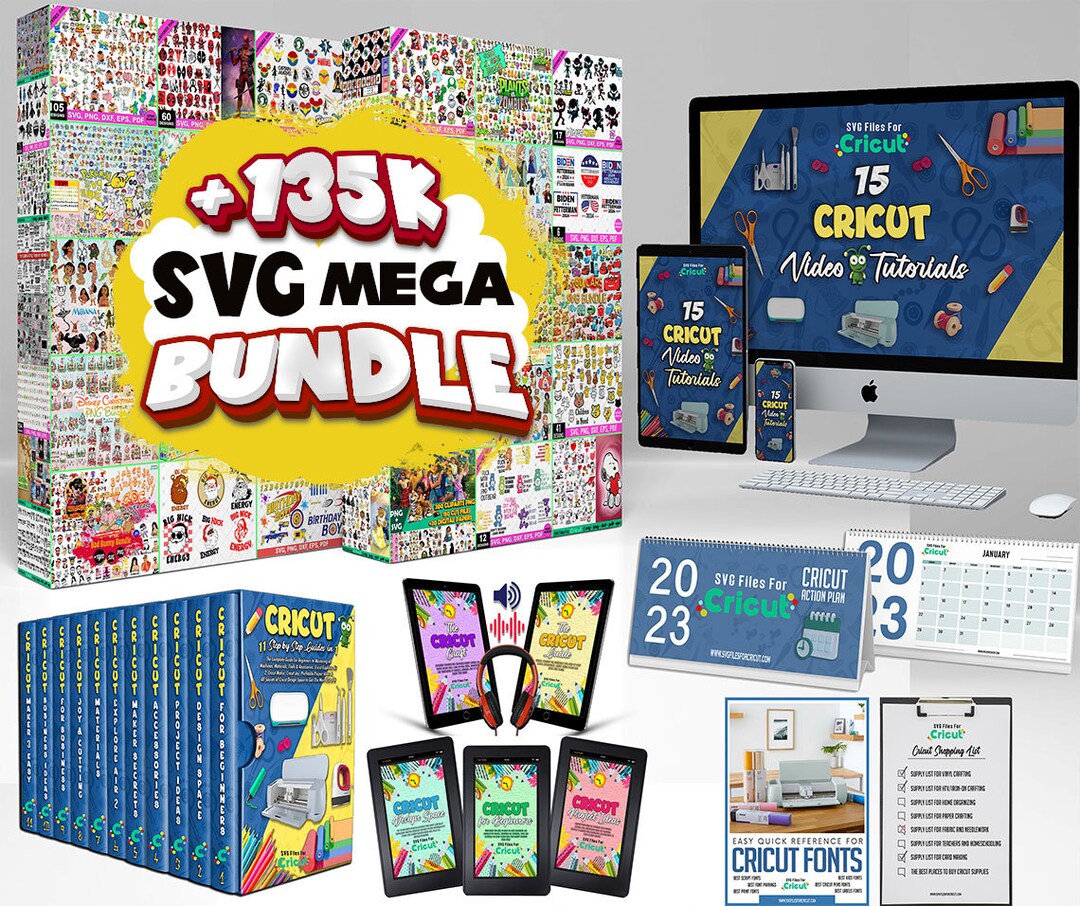 Premium SVG Bundle, SVG Cut Files for Cricut, Mega Svg Bundle ...