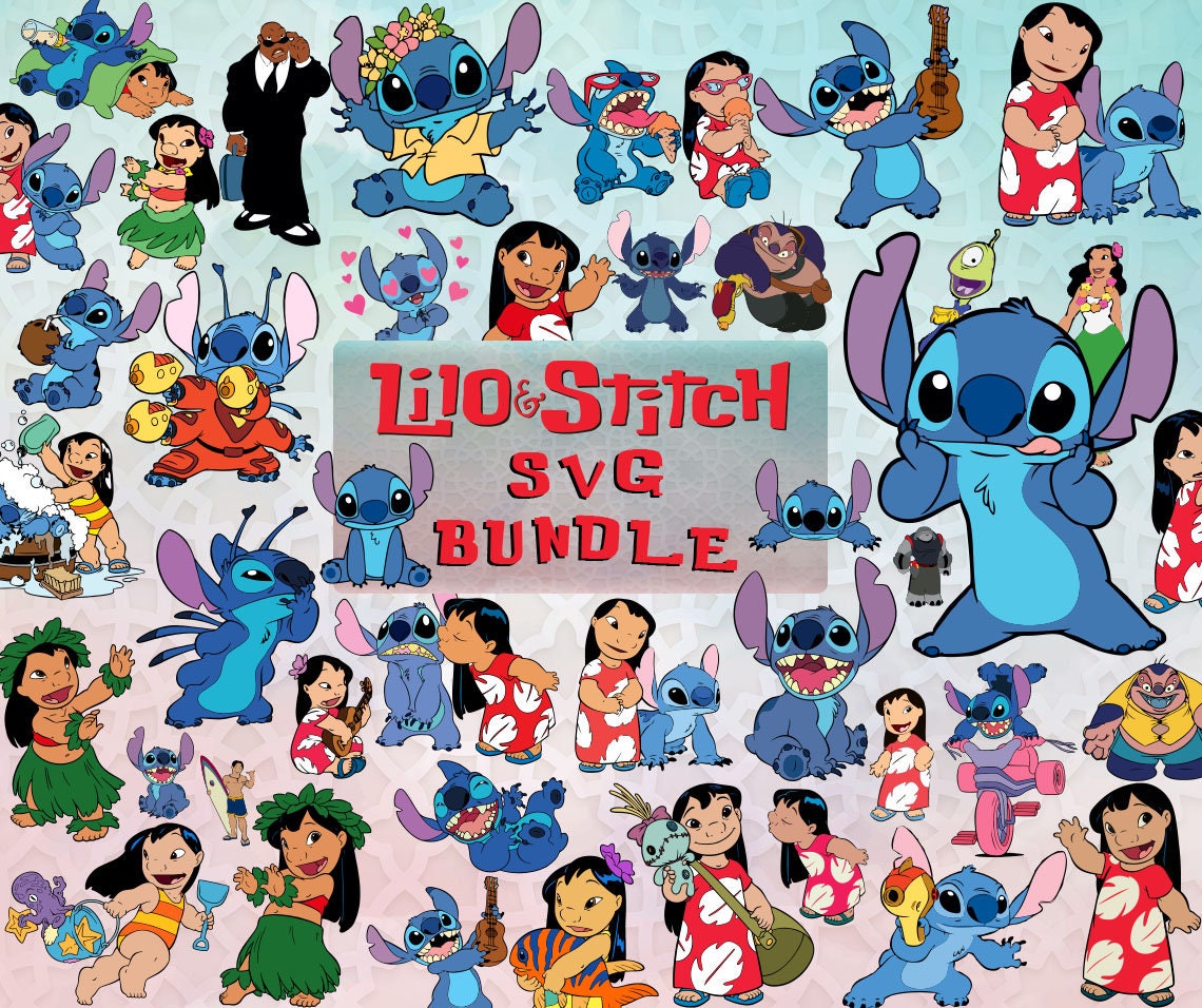 LAYERED SVG Bundle Lilo and Stitch - Etsy UK