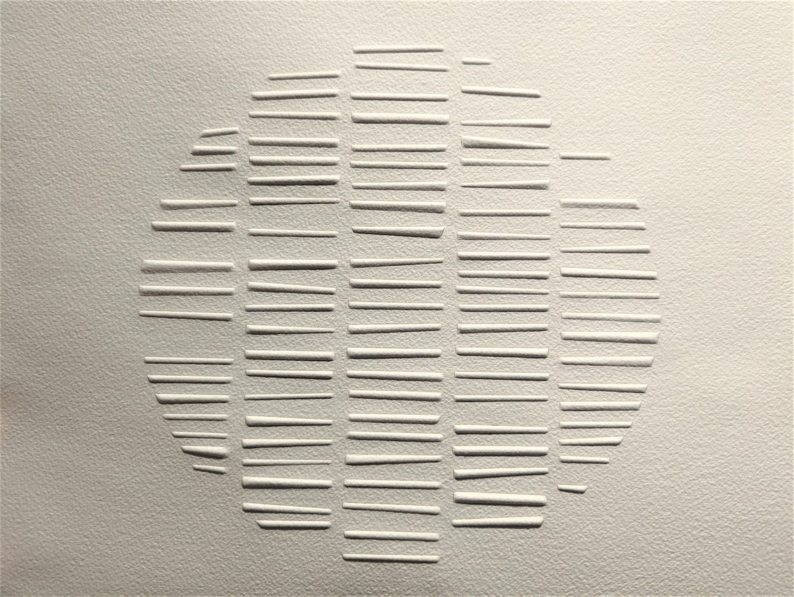 STOCKED I Minimalist Embossed Art Print, Original Art, Sticks II - Etsy