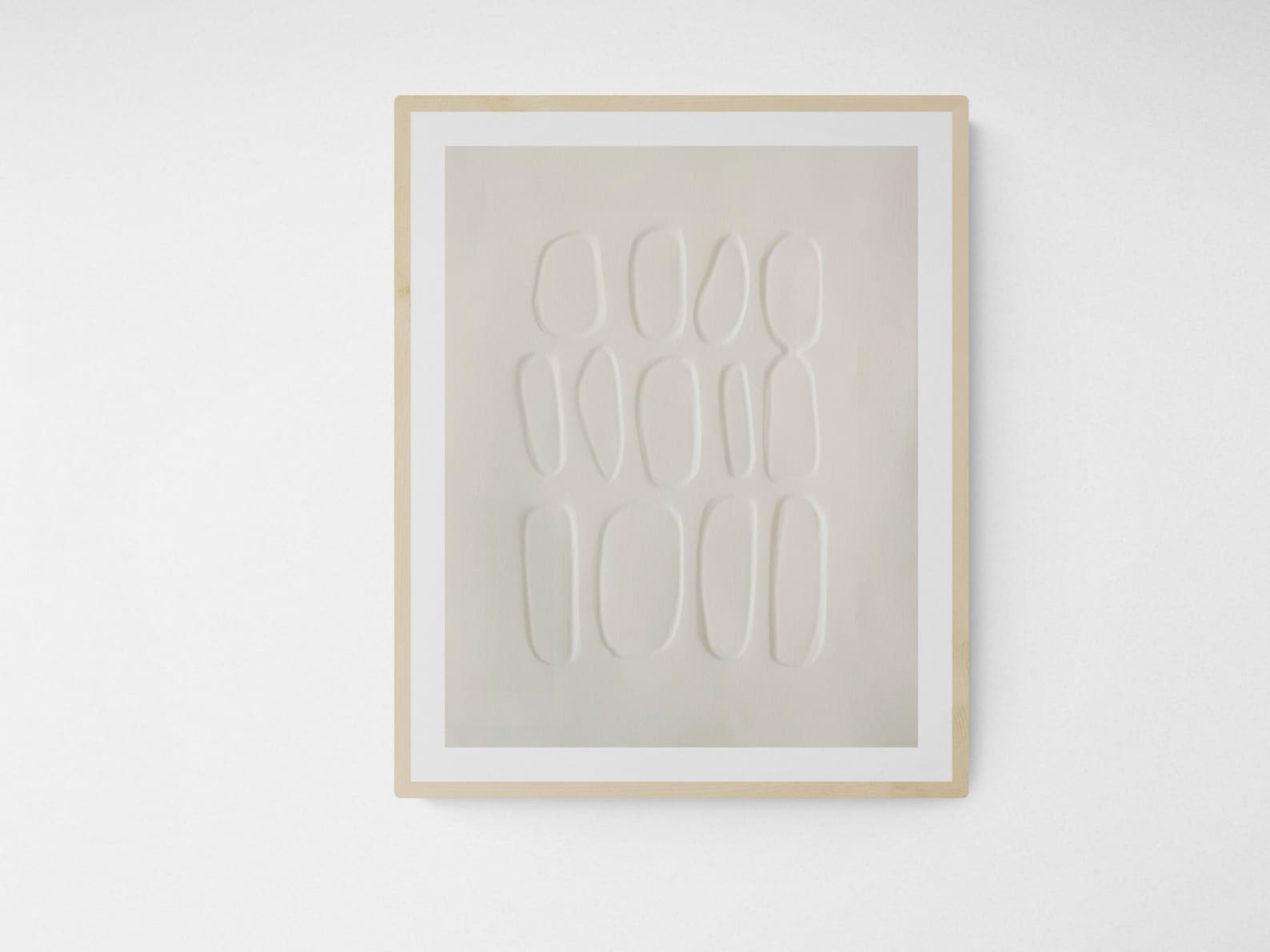 STOCKED I Minimalist Embossed Art Print, Original Art, Embossed Paper ...