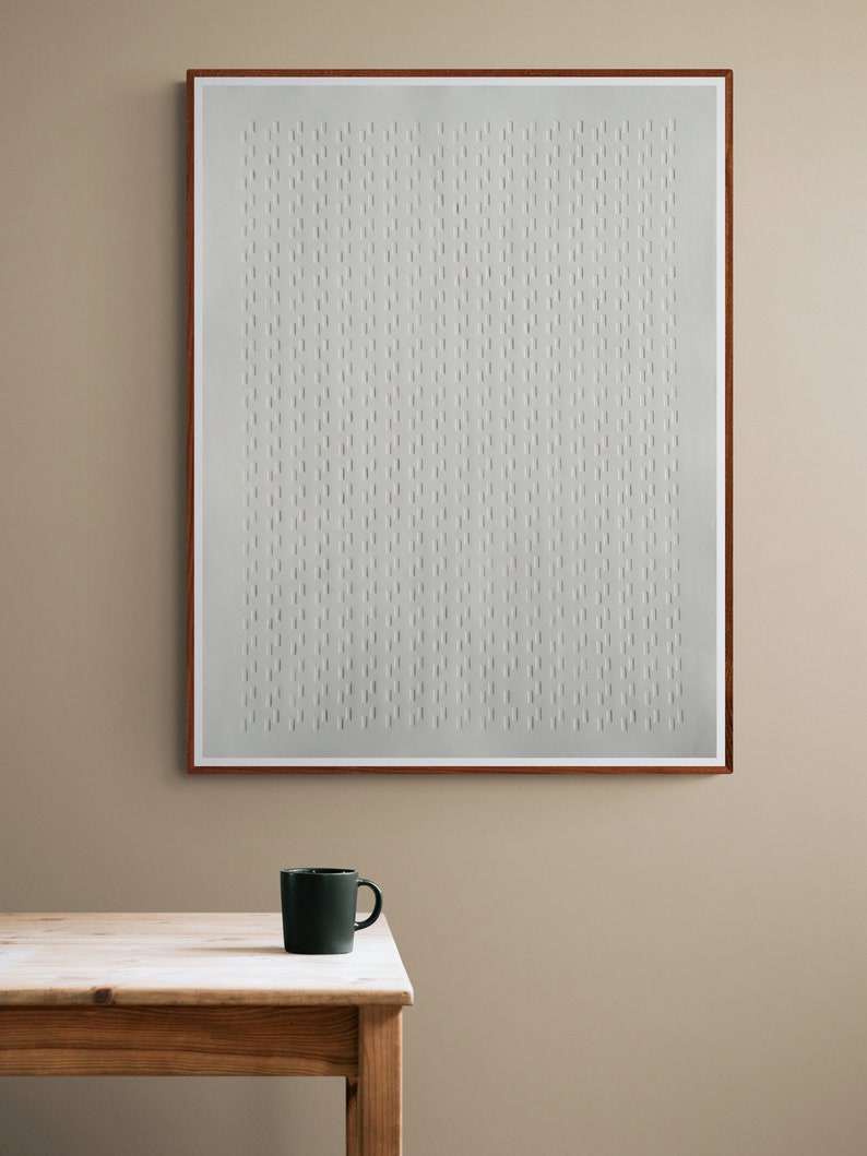 STOCKED I Minimalist Embossed Art Print Original Art Stagger - Etsy