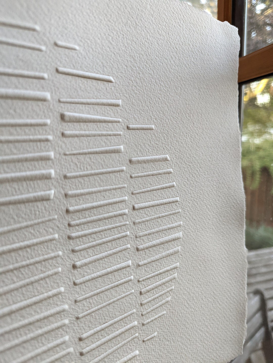 STOCKED I Minimalist Embossed Art Print, Original Art, Sticks II - Etsy