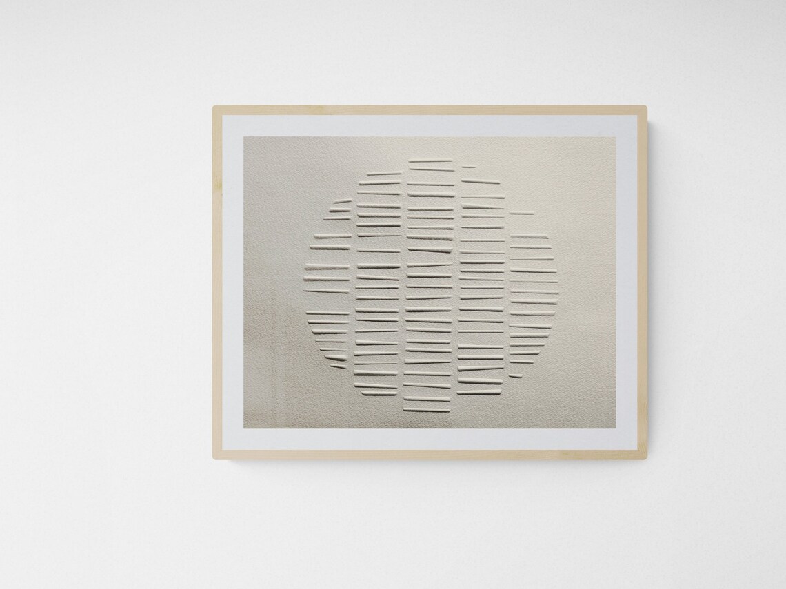 STOCKED I Minimalist Embossed Art Print, Original Art, Sticks II - Etsy