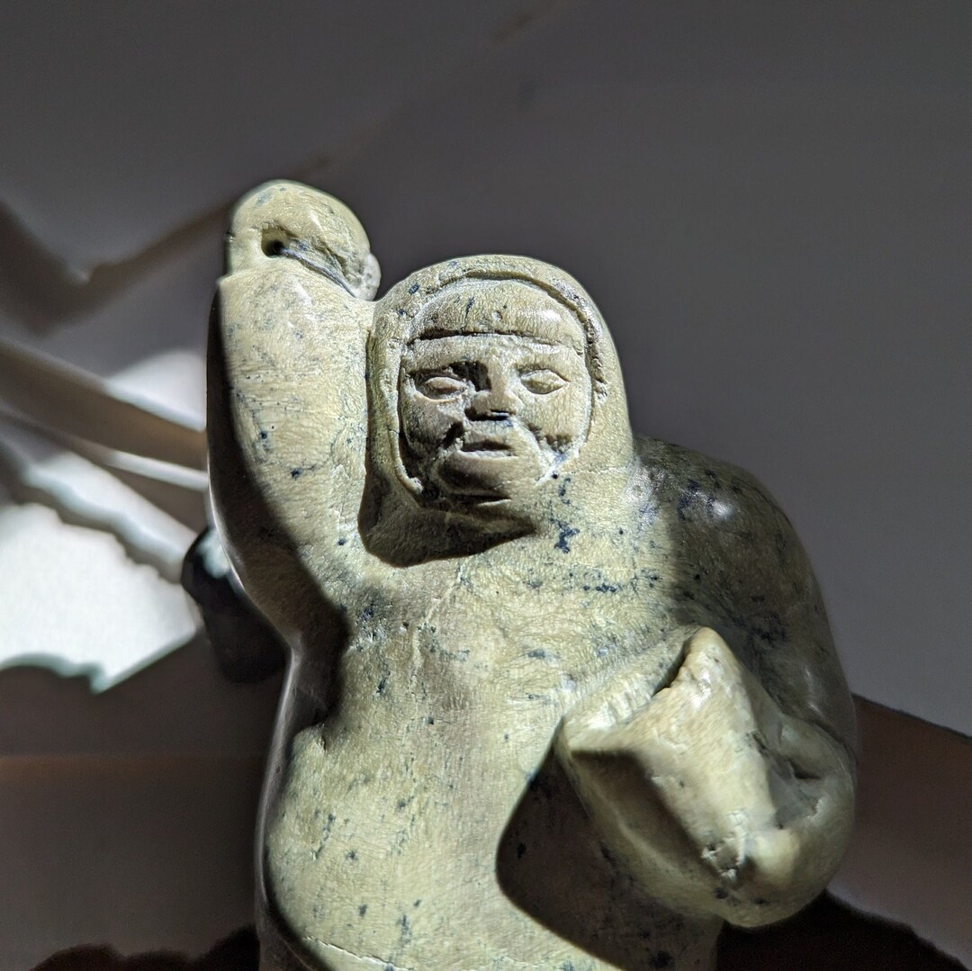 FOUND I Inuit Soapstone Carving Soapstone Carving Signed Lou - Etsy
