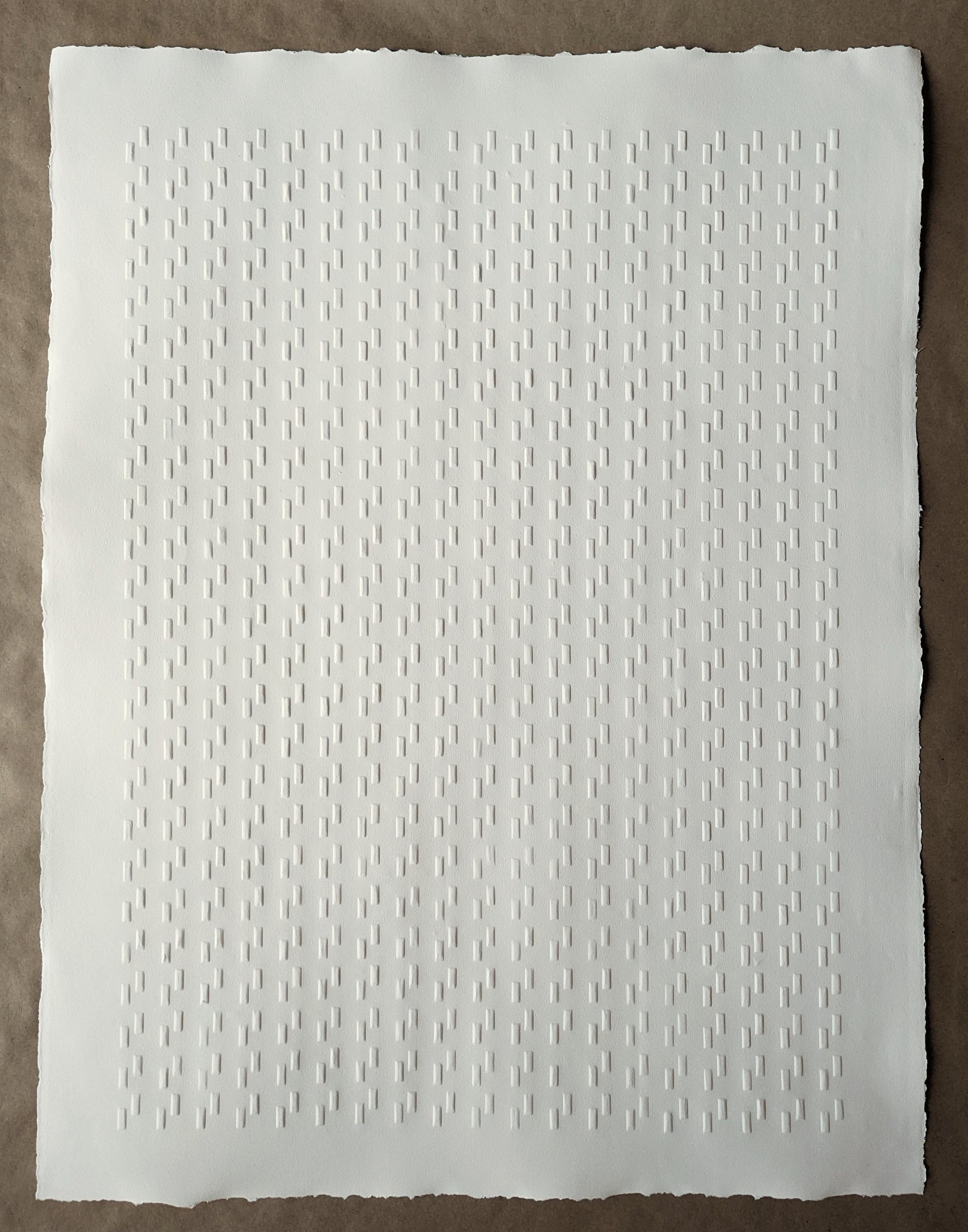 STOCKED I Minimalist Embossed Art Print, Original Art, Stagger I - Etsy