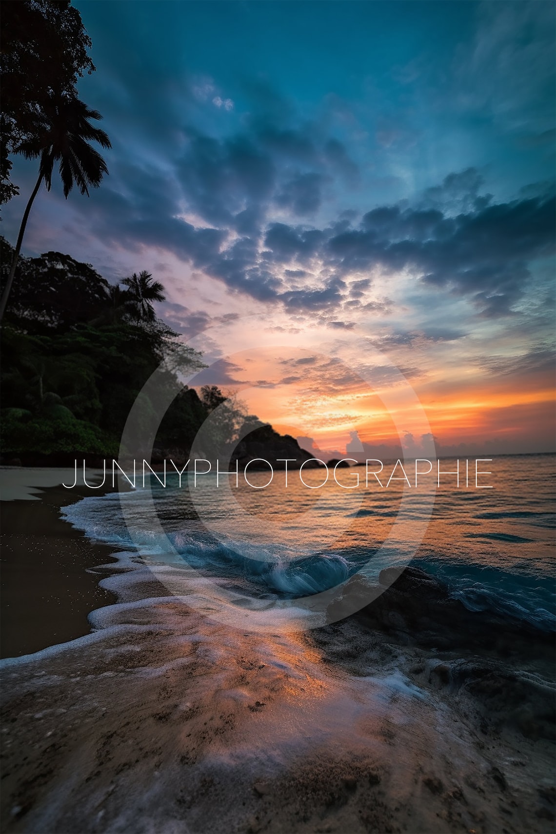 12 Tropical Beaches Digital Background for Photoshop, Photography ...