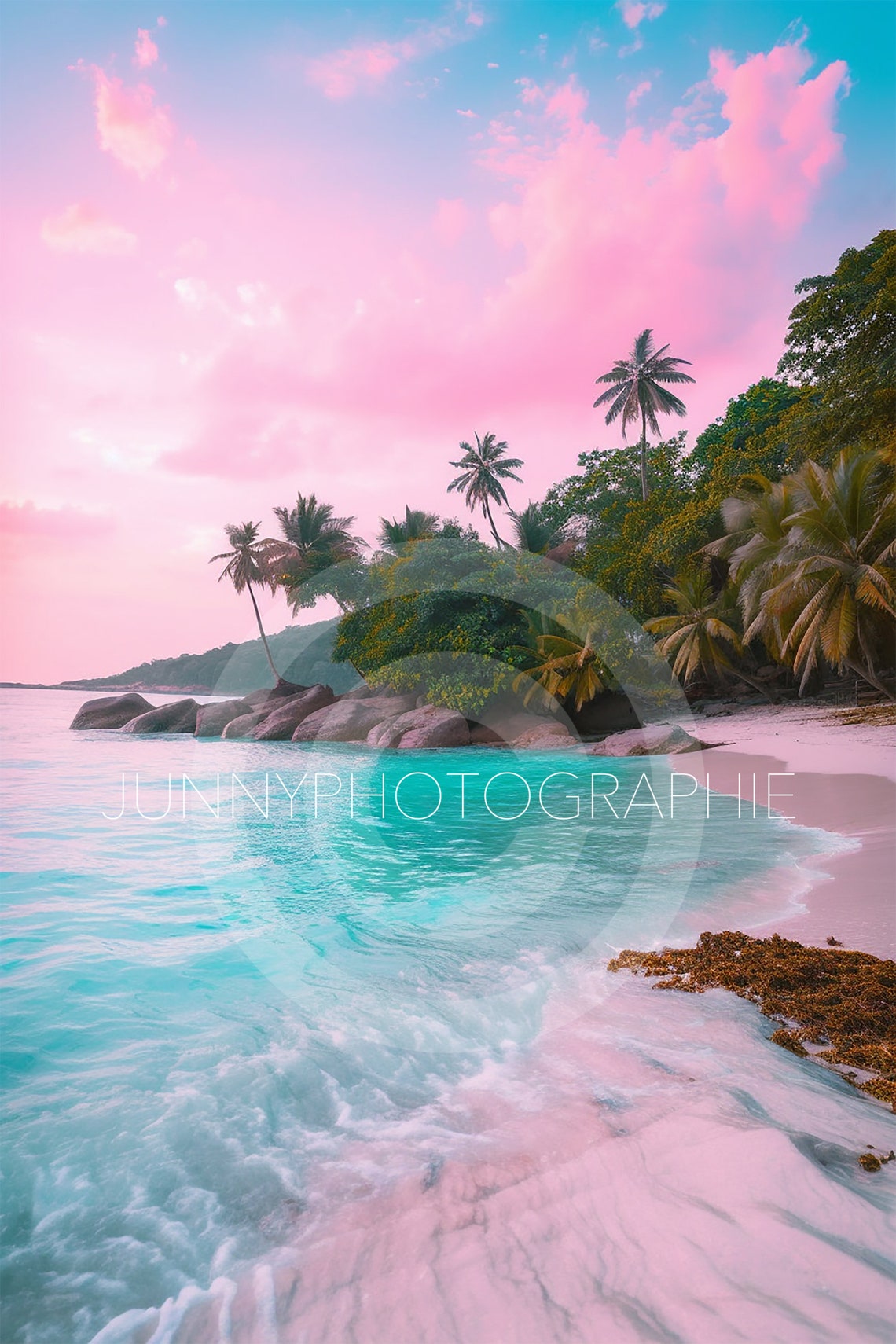 12 Tropical Beaches Digital Background for Photoshop, Photography ...