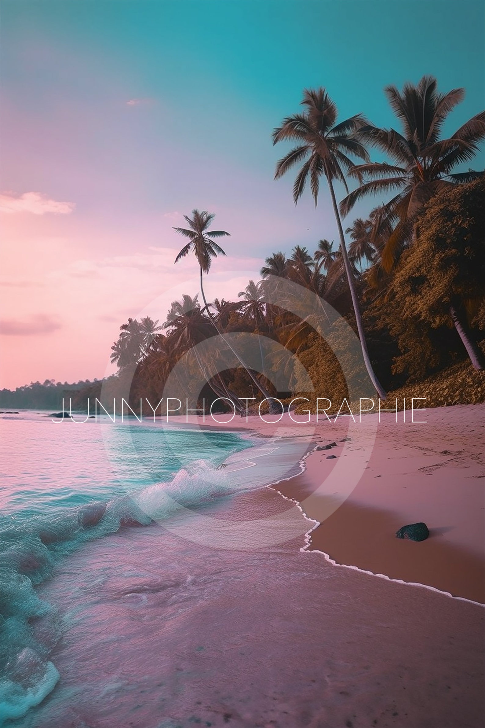 12 Tropical Beaches Digital Background for Photoshop, Photography ...