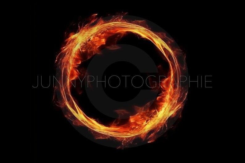 5 Rings of Fire Overlay for Photoshop, Photography Background, Fine Art ...