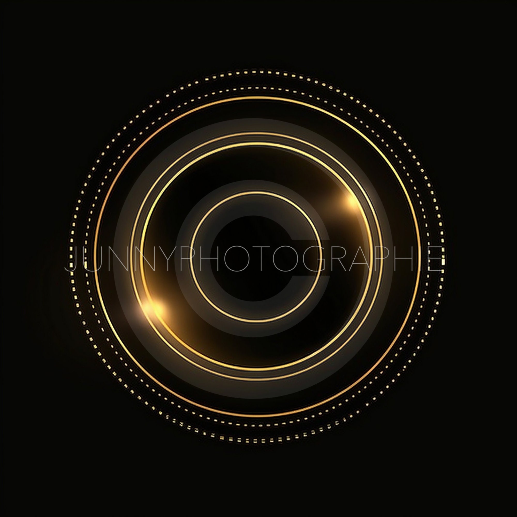 9 Golden Rings Overlay for Photoshop, Photography Background, Fine Art ...