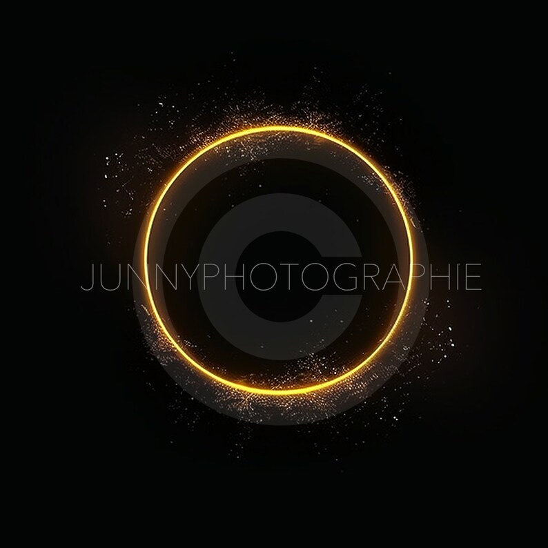 9 Golden Rings Overlay for Photoshop, Photography Background, Fine Art ...