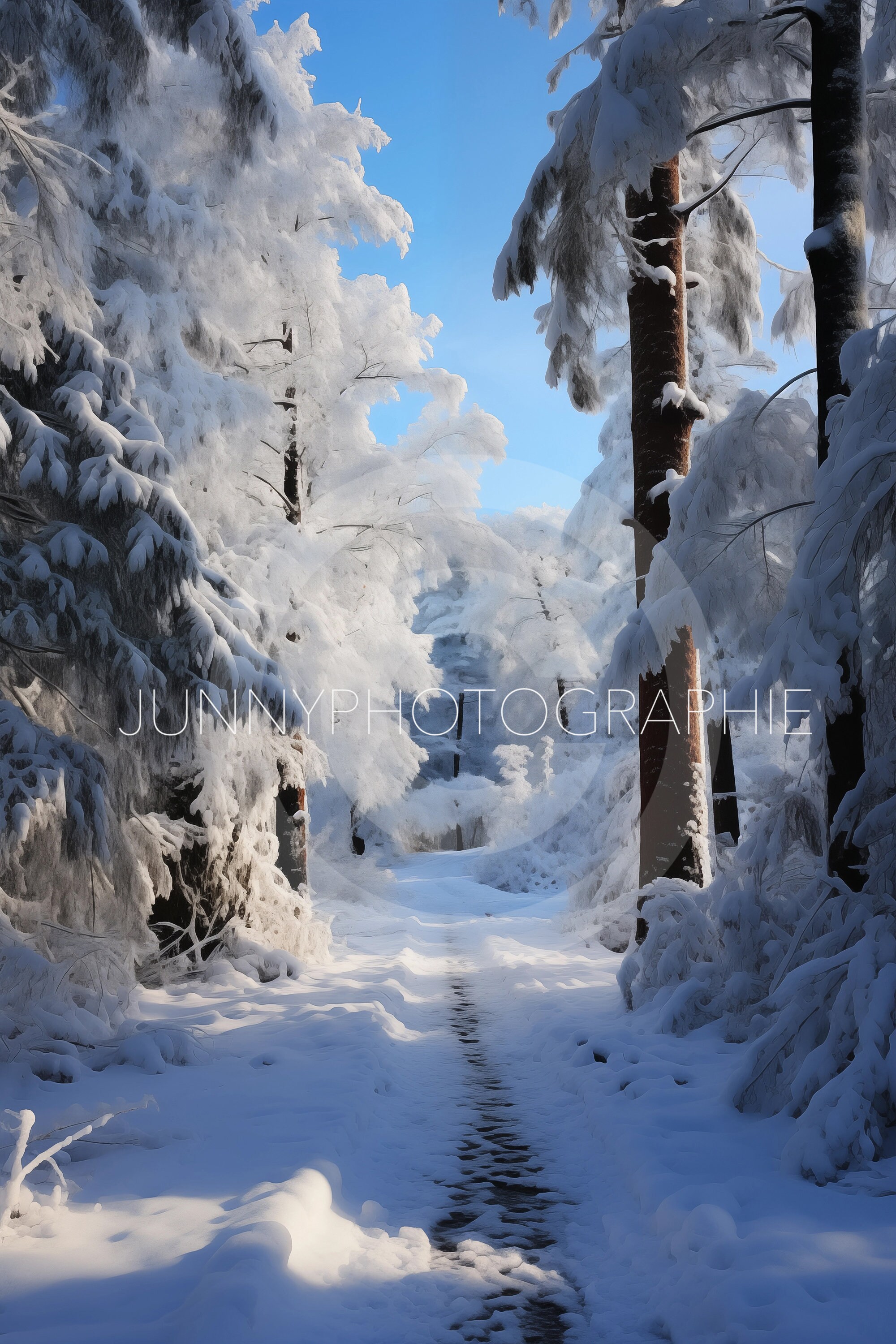 6 Digital Background of Fir Forest Scene for Photoshop, Photography ...