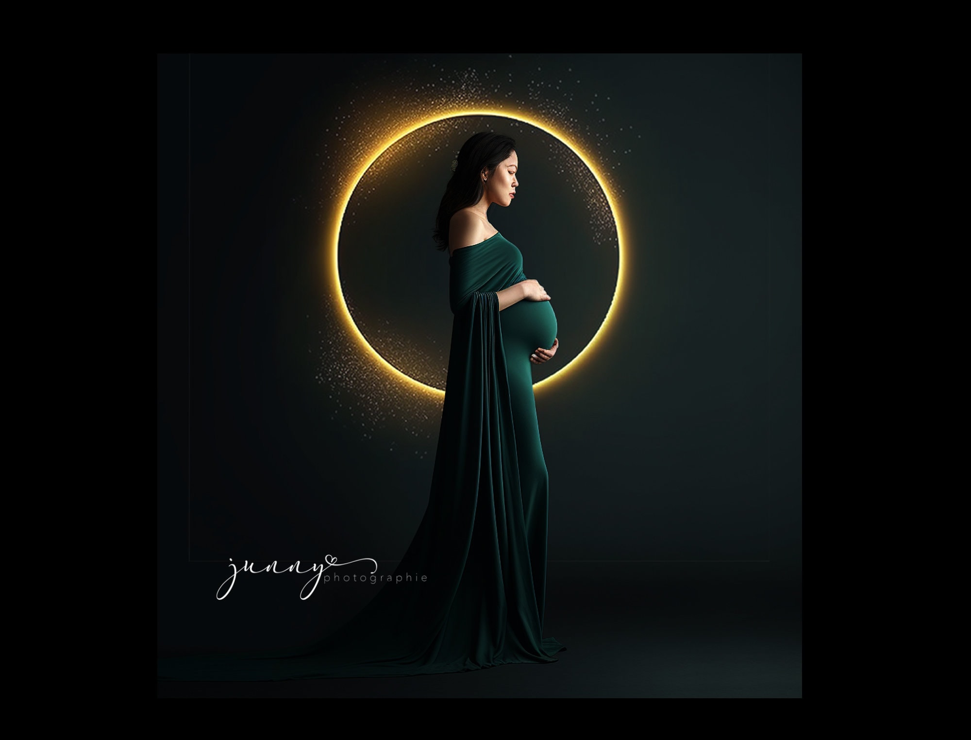 9 Golden Rings Overlay for Photoshop, Photography Background, Fine Art ...