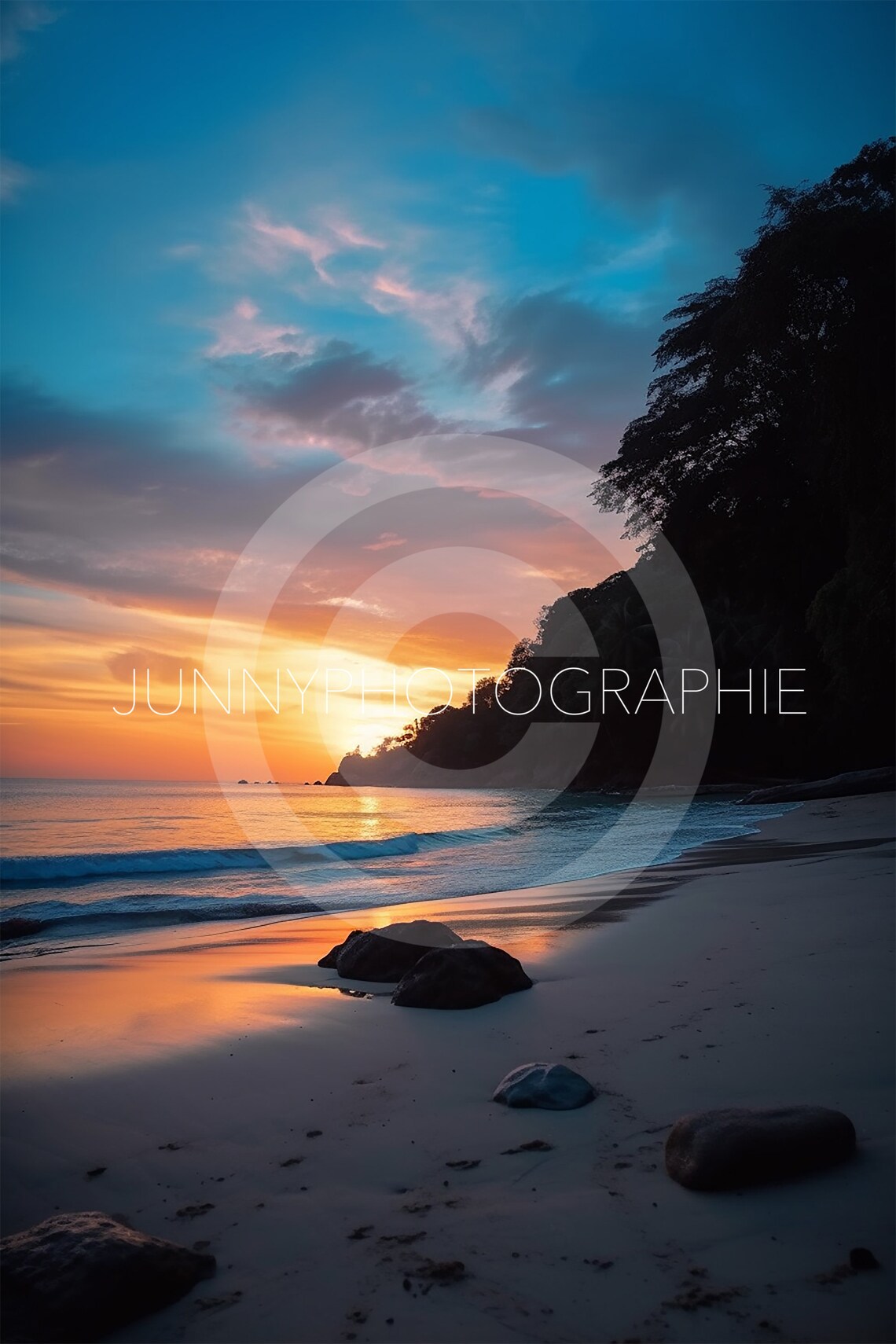 12 Tropical Beaches Digital Background for Photoshop, Photography ...