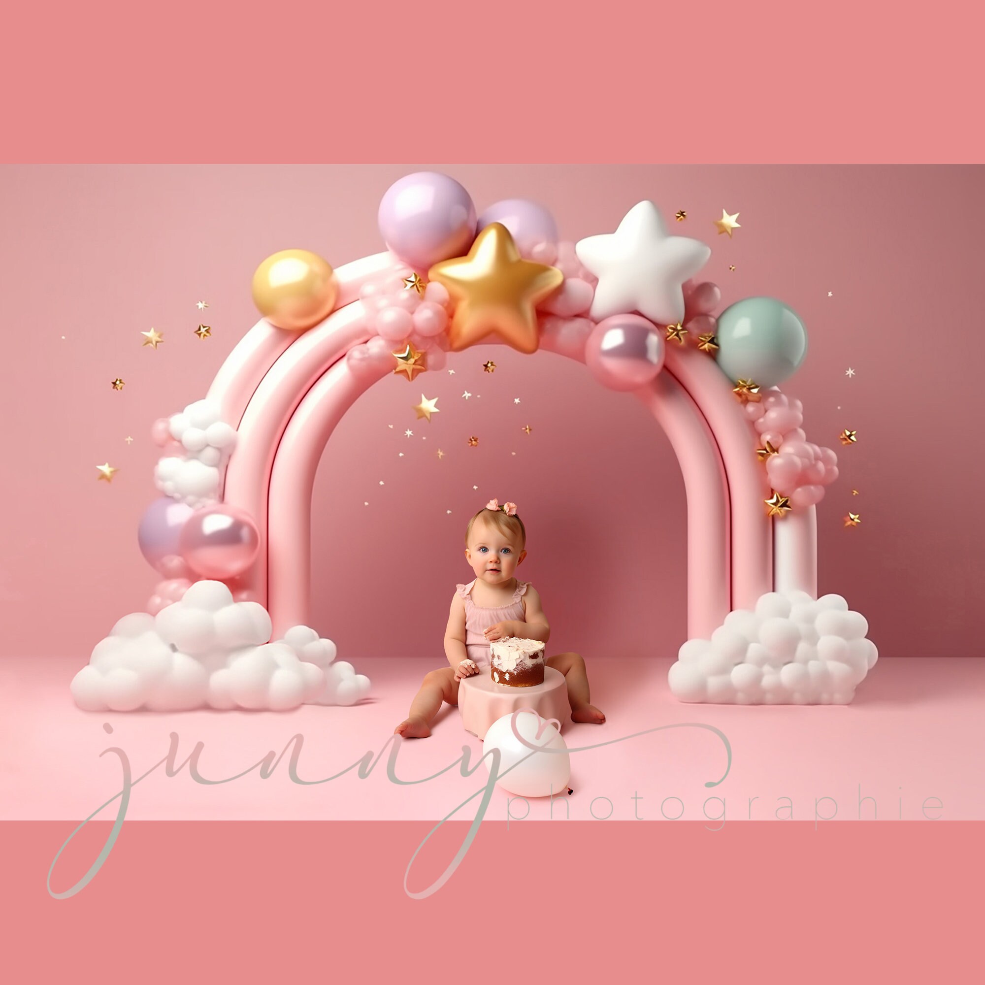 12 Girly Smash Cake Digital Background for Photoshop, Fine Art Texture ...