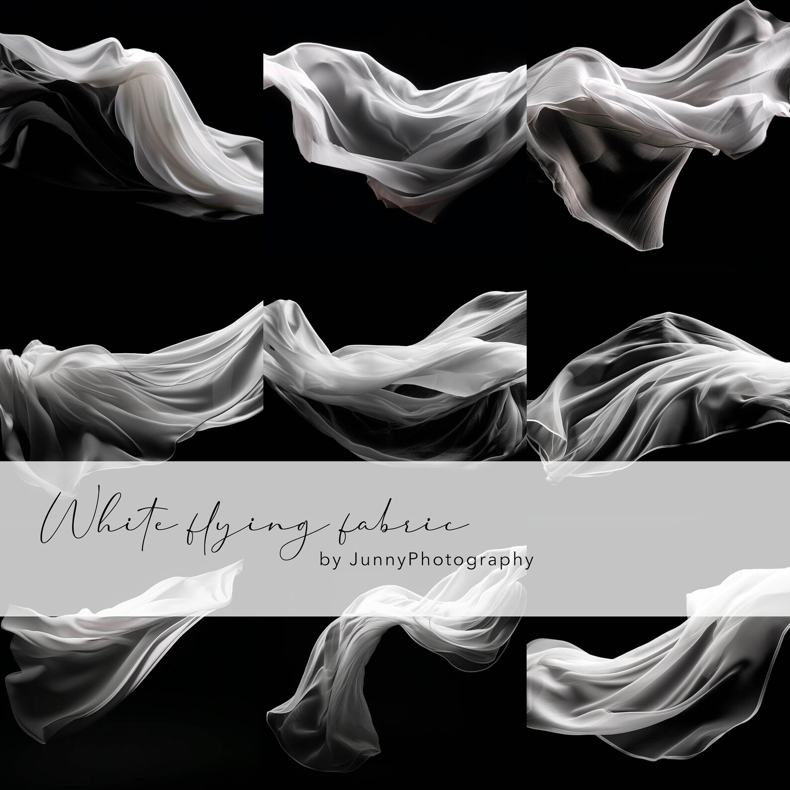 9 White Flying Fabric for Photoshop, Photography Background, Fine Art ...