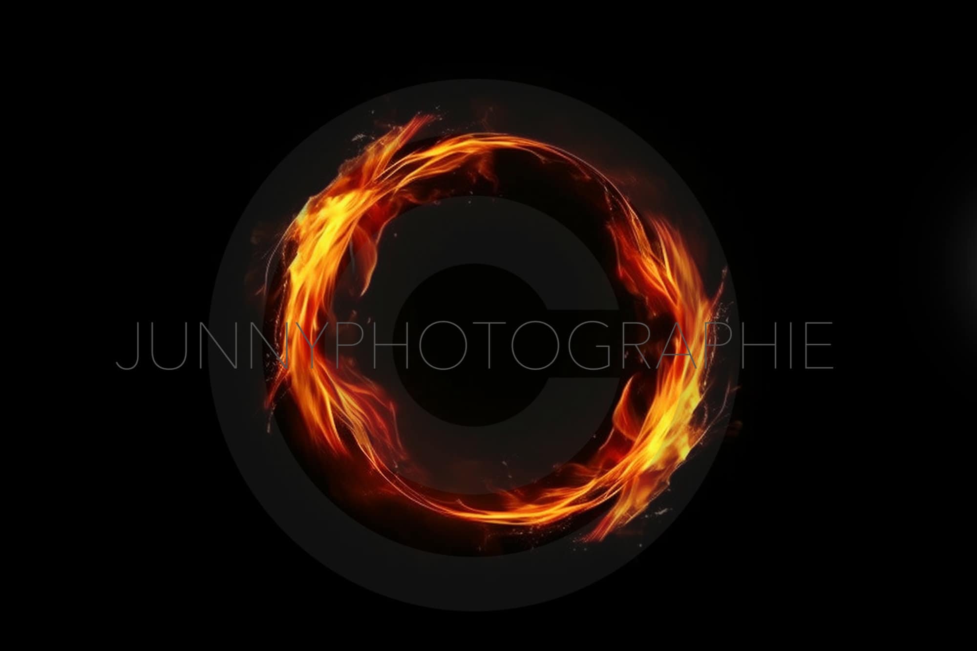 5 Rings of Fire Overlay for Photoshop, Photography Background, Fine Art ...