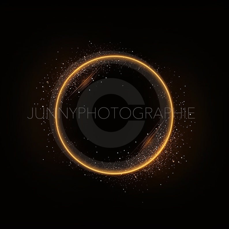9 Golden Rings Overlay for Photoshop, Photography Background, Fine Art ...