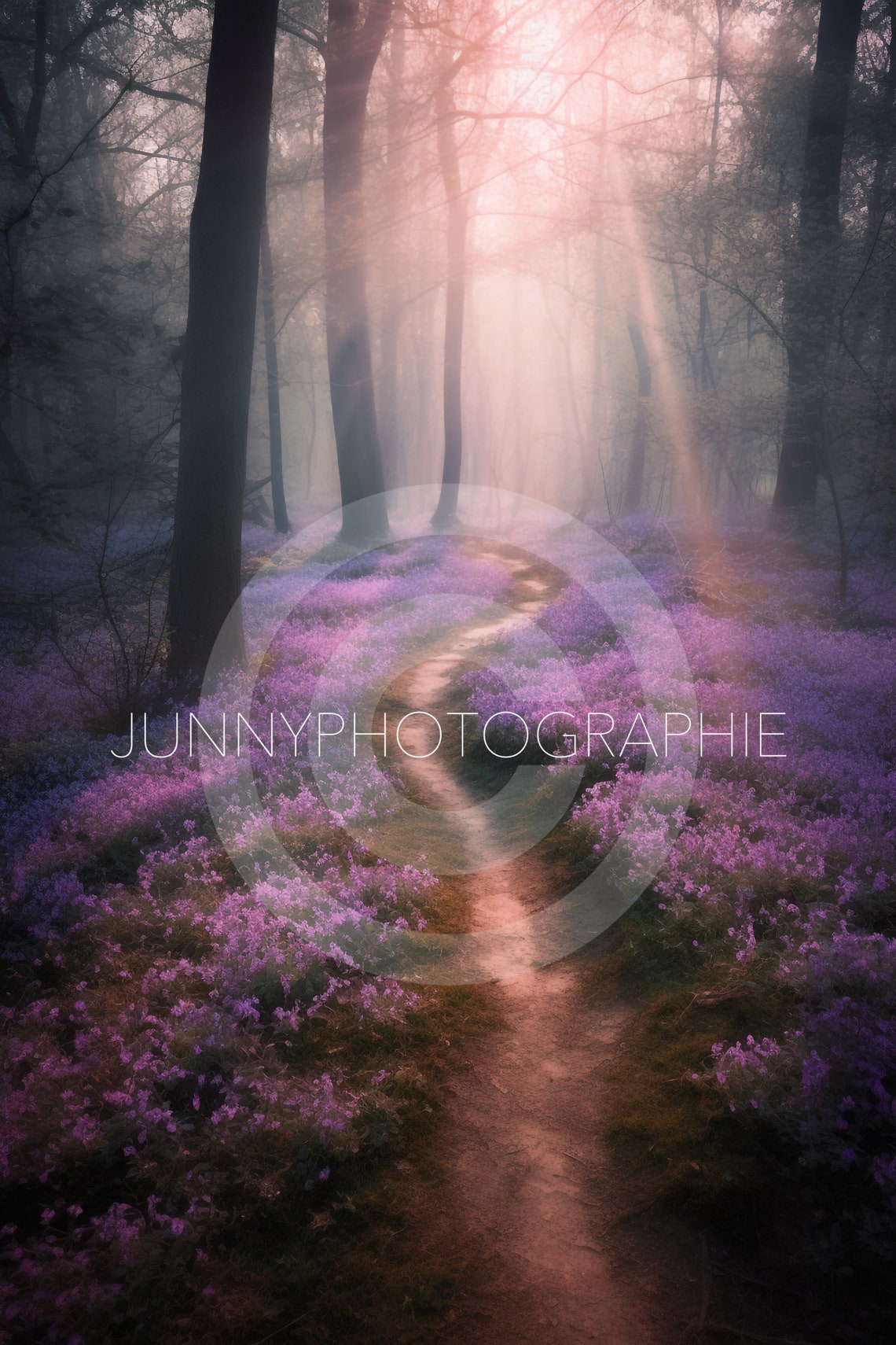 12 Purple Enchanted Forest Digital Background for Photoshop - Etsy