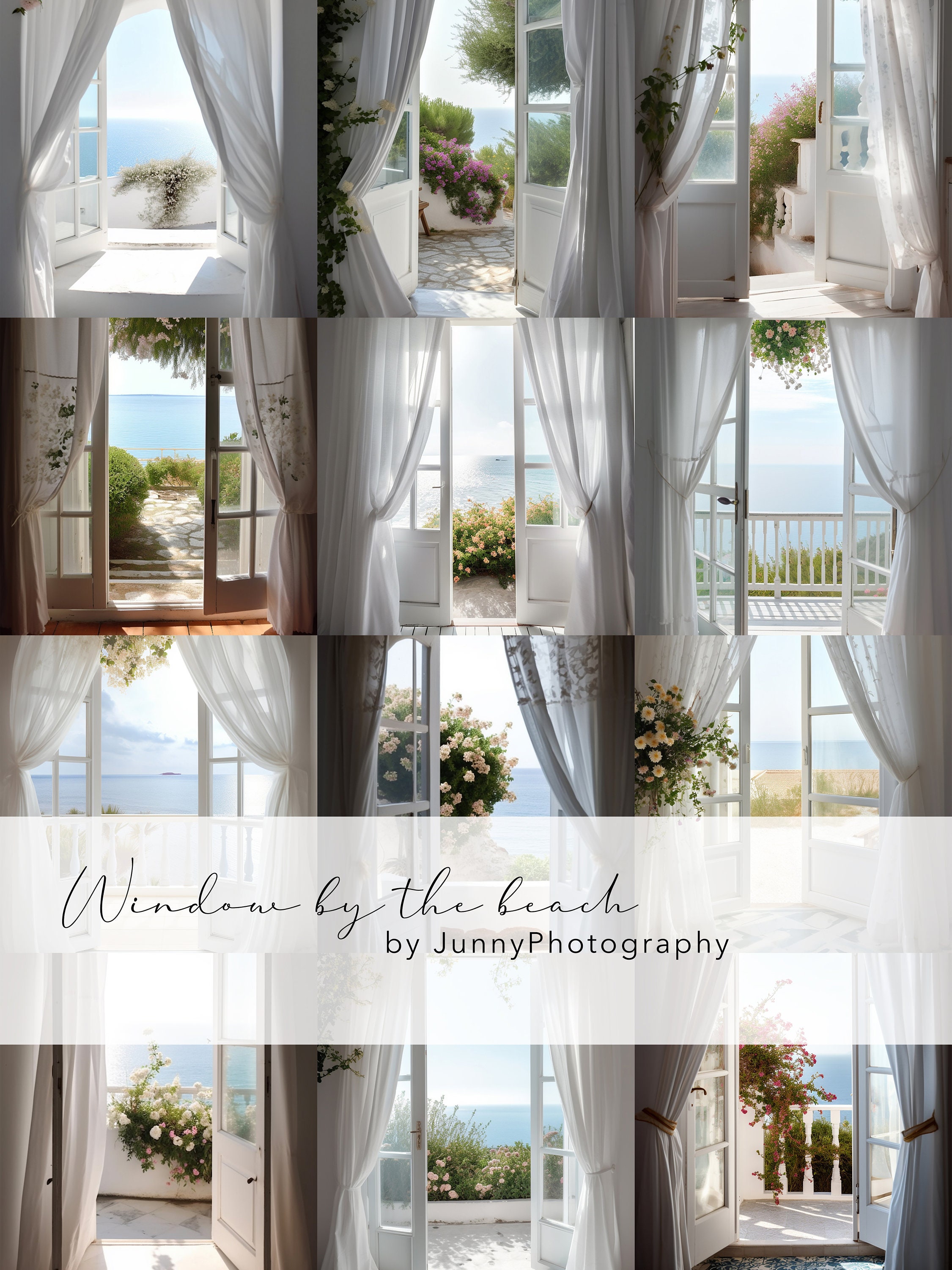 12 Large Window Digital Background for Photoshop, Fine Art Texture ...