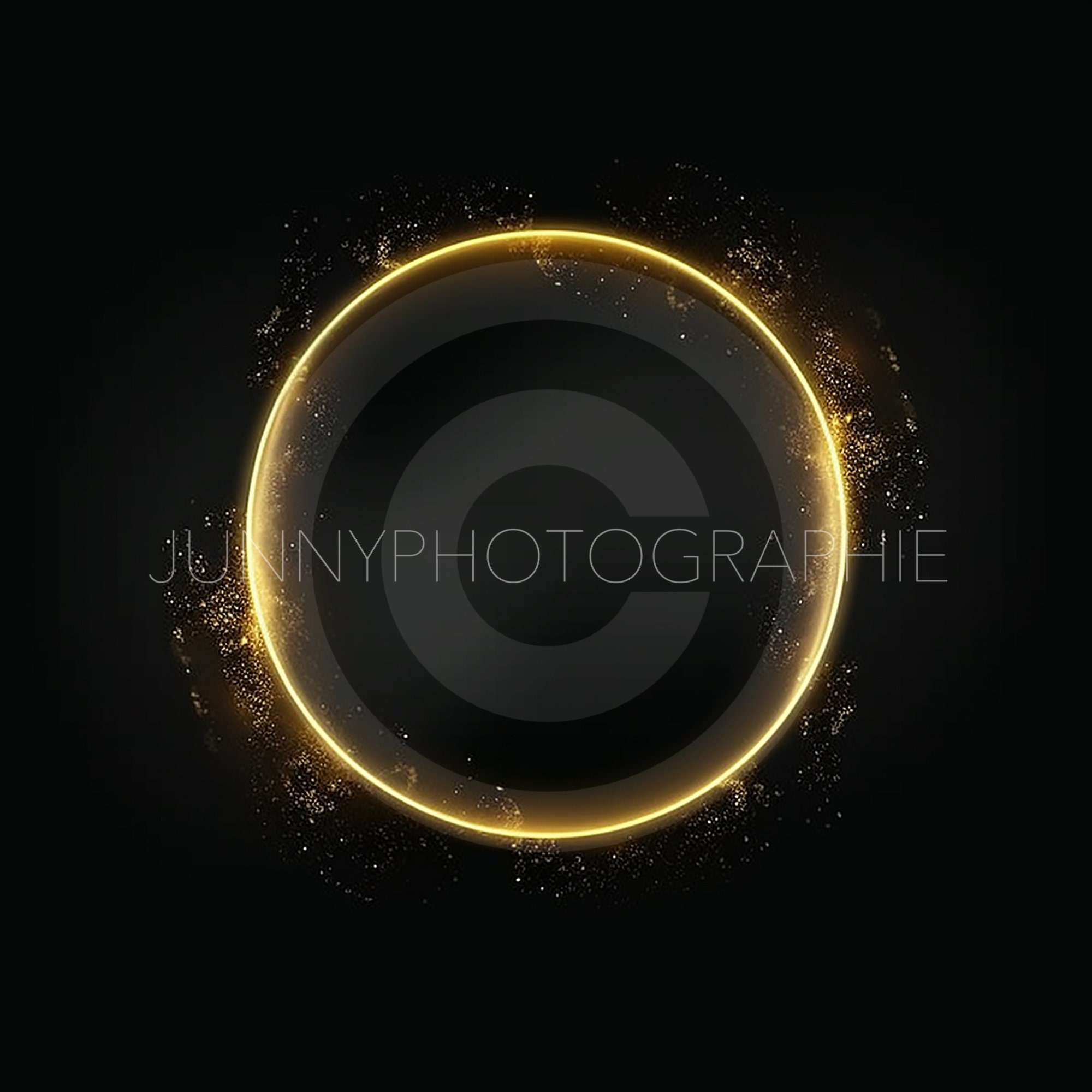 9 Golden Rings Overlay for Photoshop, Photography Background, Fine Art ...