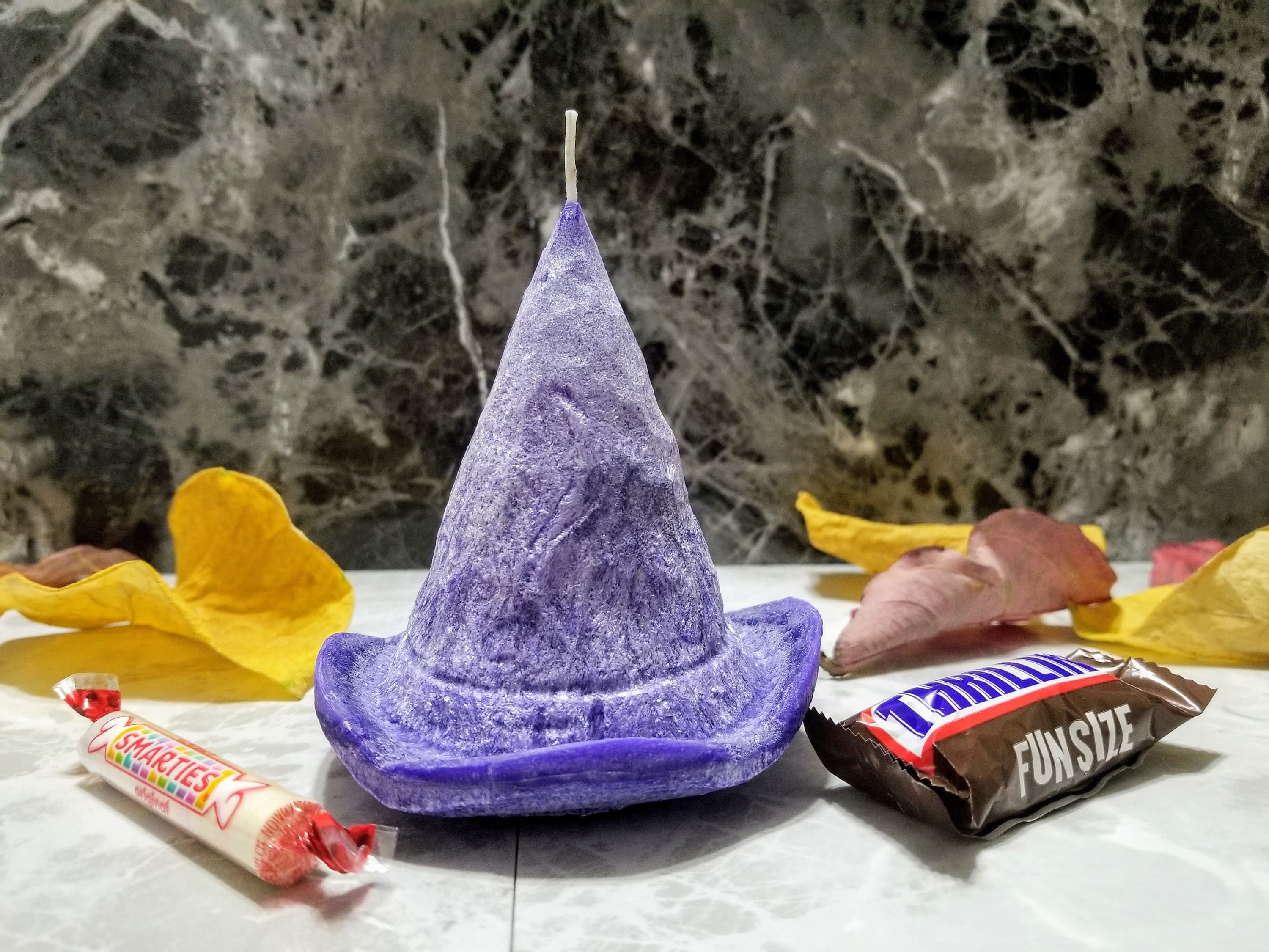 Witch Hat Pillar Candle, Halloween Candle - Etsy
