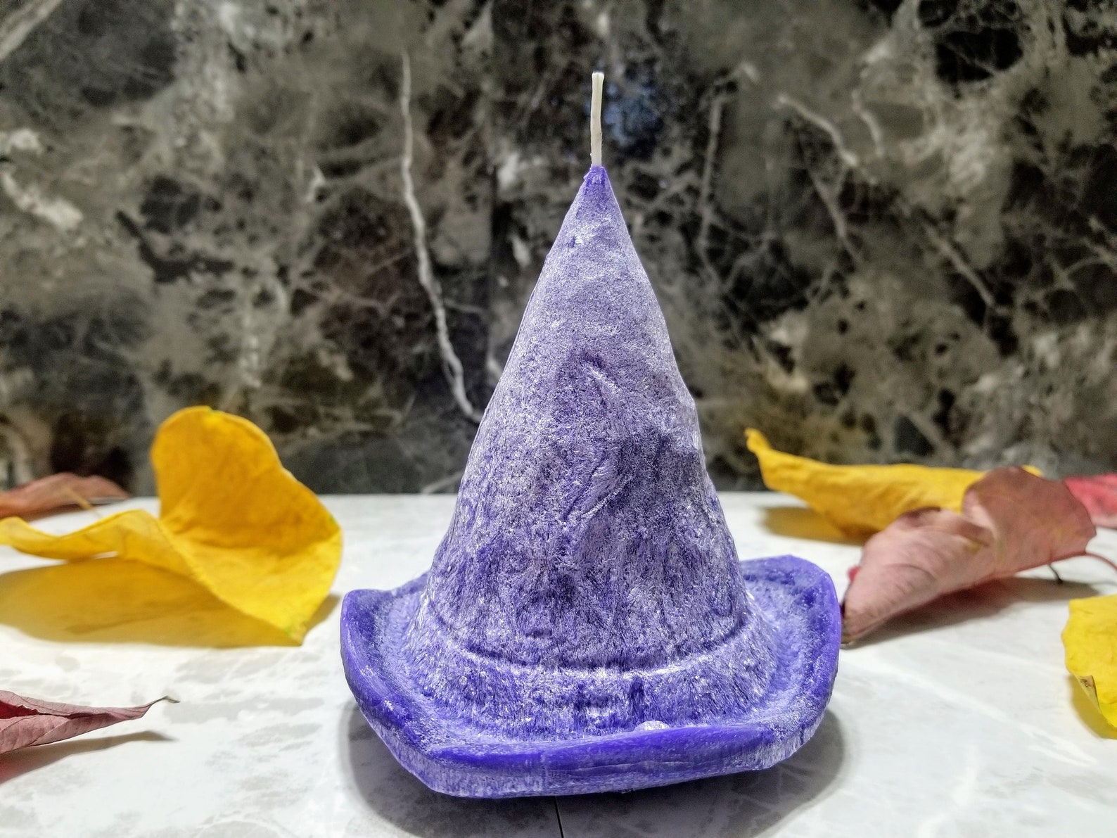 Witch Hat Pillar Candle, Halloween Candle - Etsy
